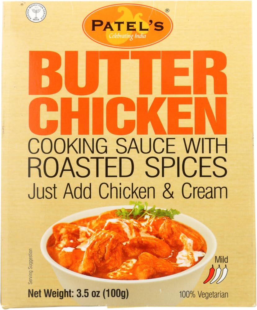 Patel's Butter Chicken Cooking Sauce with Roasted Spices - 100g (Pack ...