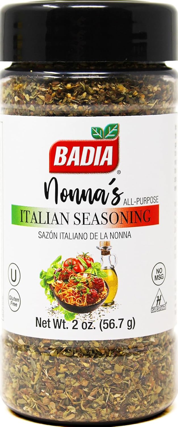 Badia Nonna's - Condimento italiano multiusos de 2 onzas, orégano, alb ...