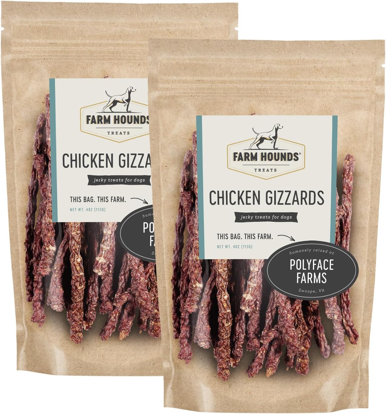Chicken Gizzards - Premium Natural Jerky for Dogs -100% Humanely Raise ...